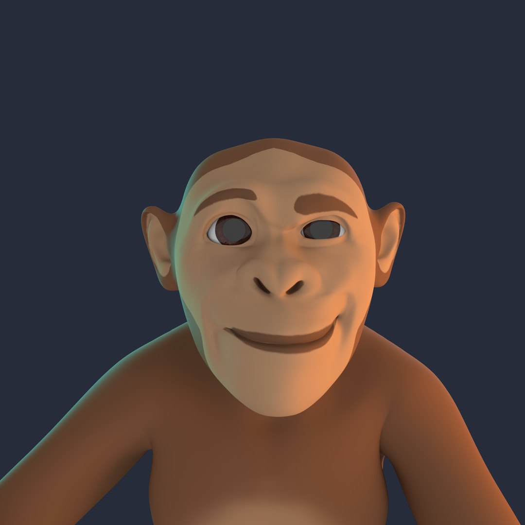 Stylized Monkey Rigged 3D Model - TurboSquid 2012440