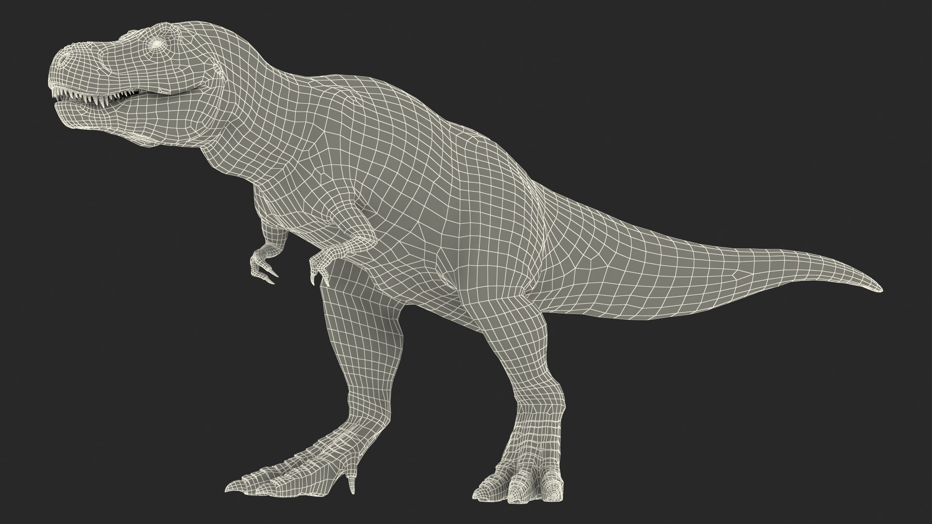 3D model tyrannosaurus rex roaring animal - TurboSquid 1478313
