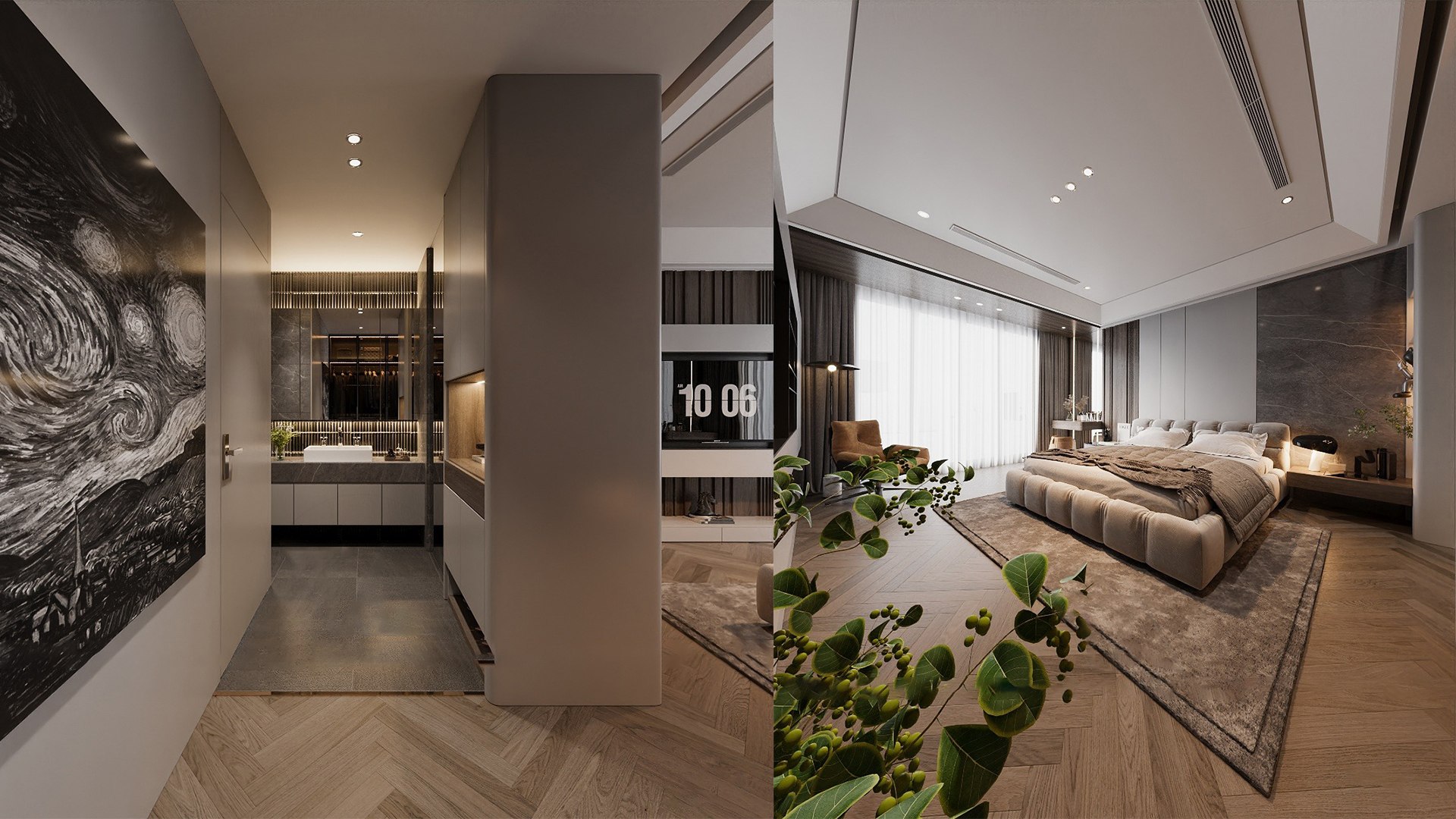 3D Master Bedroom Of Sneech 01 - MAX FBX OBJ SKP Simlab Collada ...