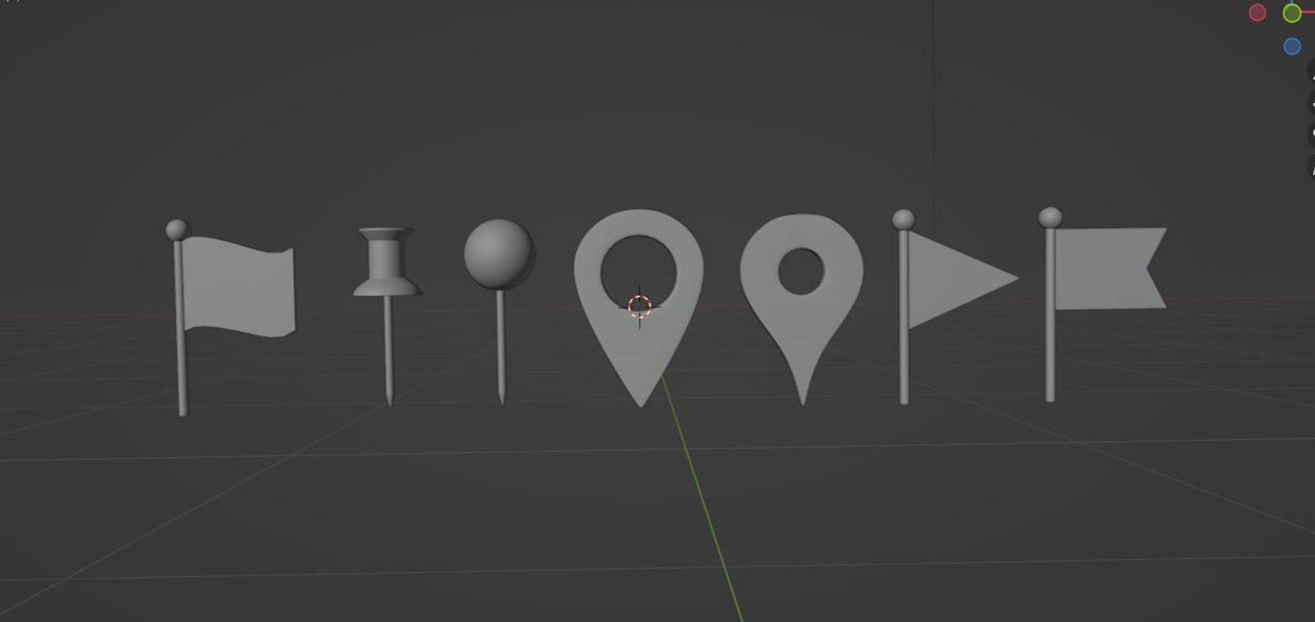 Map Pointers 3D Model 3D Model - TurboSquid 2344435