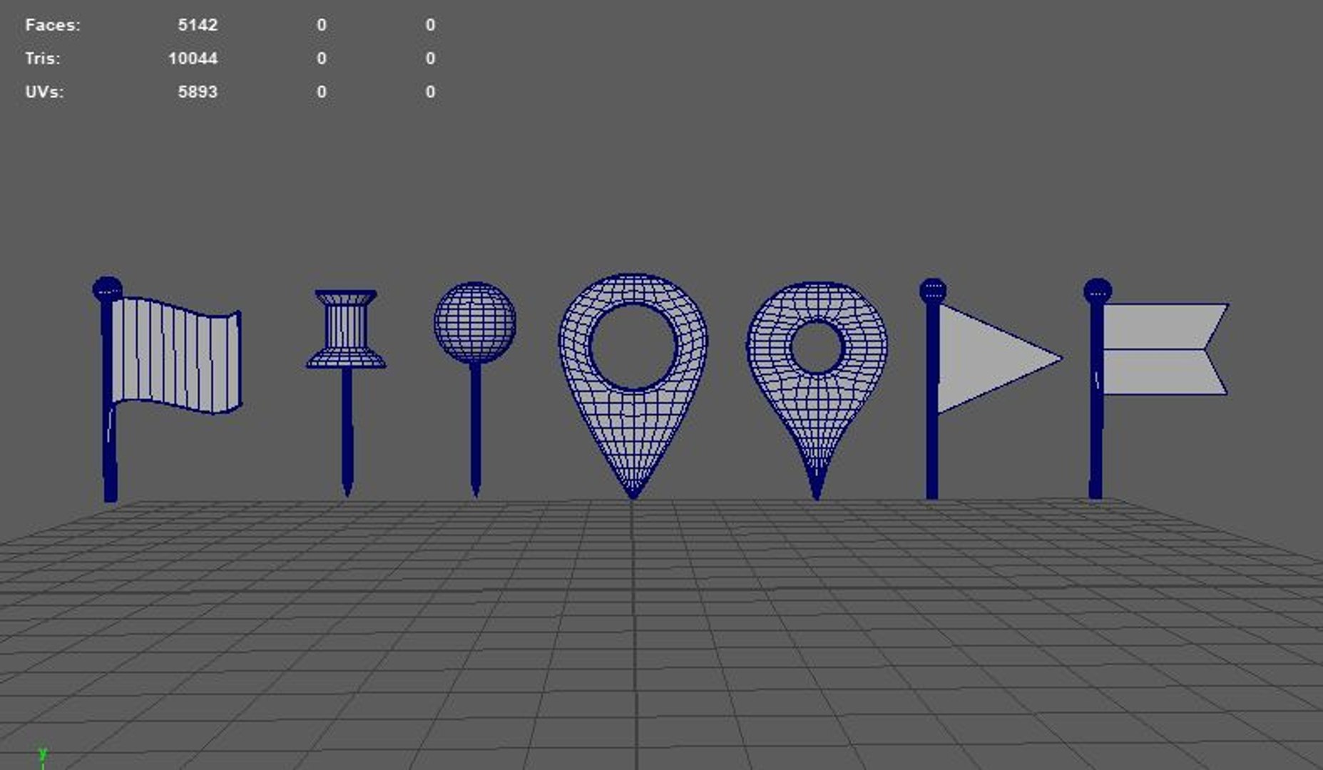 Map Pointers 3D Model 3D Model - TurboSquid 2344435