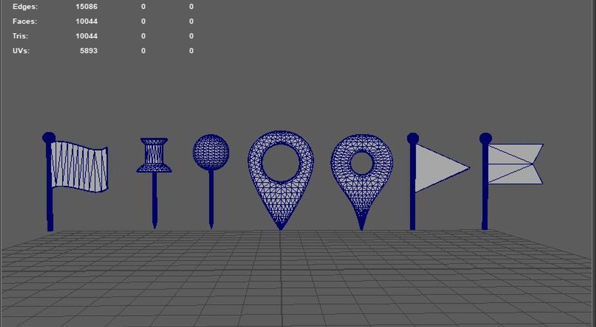 Map Pointers 3D Model 3D Model - TurboSquid 2344435