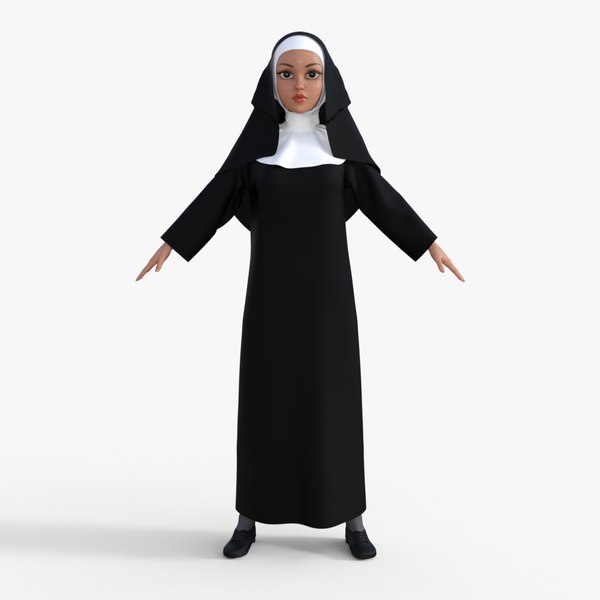 Free 3D Characters-Nun Models | TurboSquid