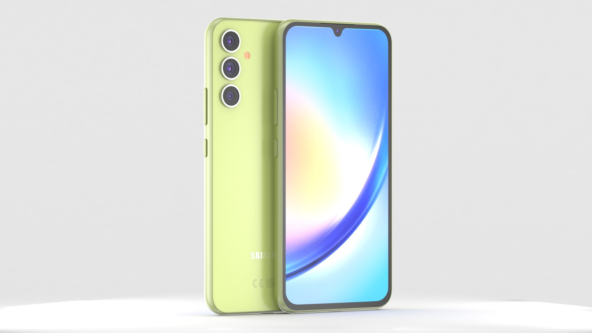 3D Samsung galaxy A34 Lime model - TurboSquid 2101245