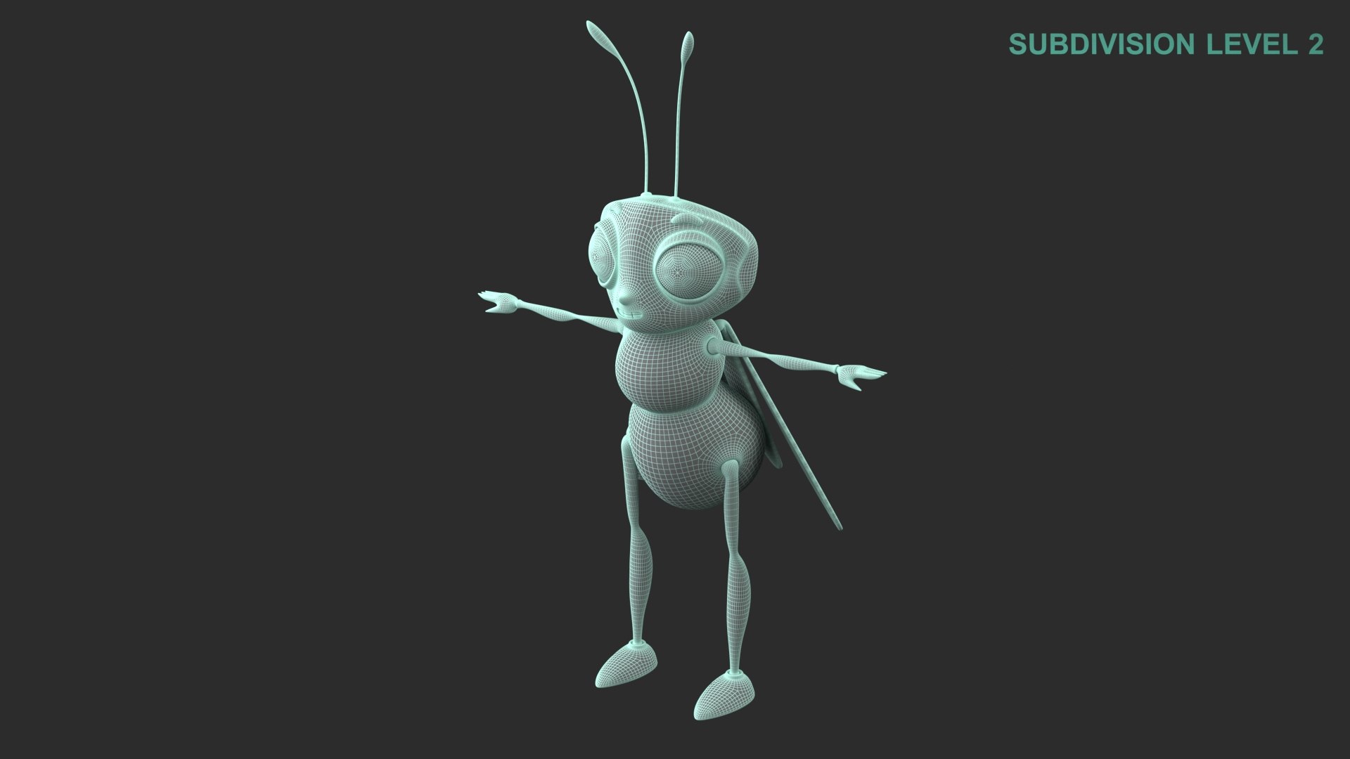 Cartoon Bee Character 3D Model - TurboSquid 2070209
