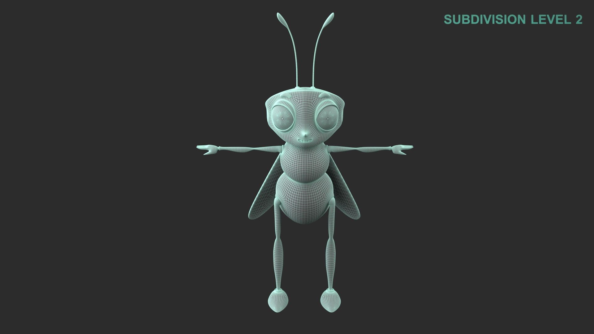 Cartoon Bee Character 3D Model - TurboSquid 2070209