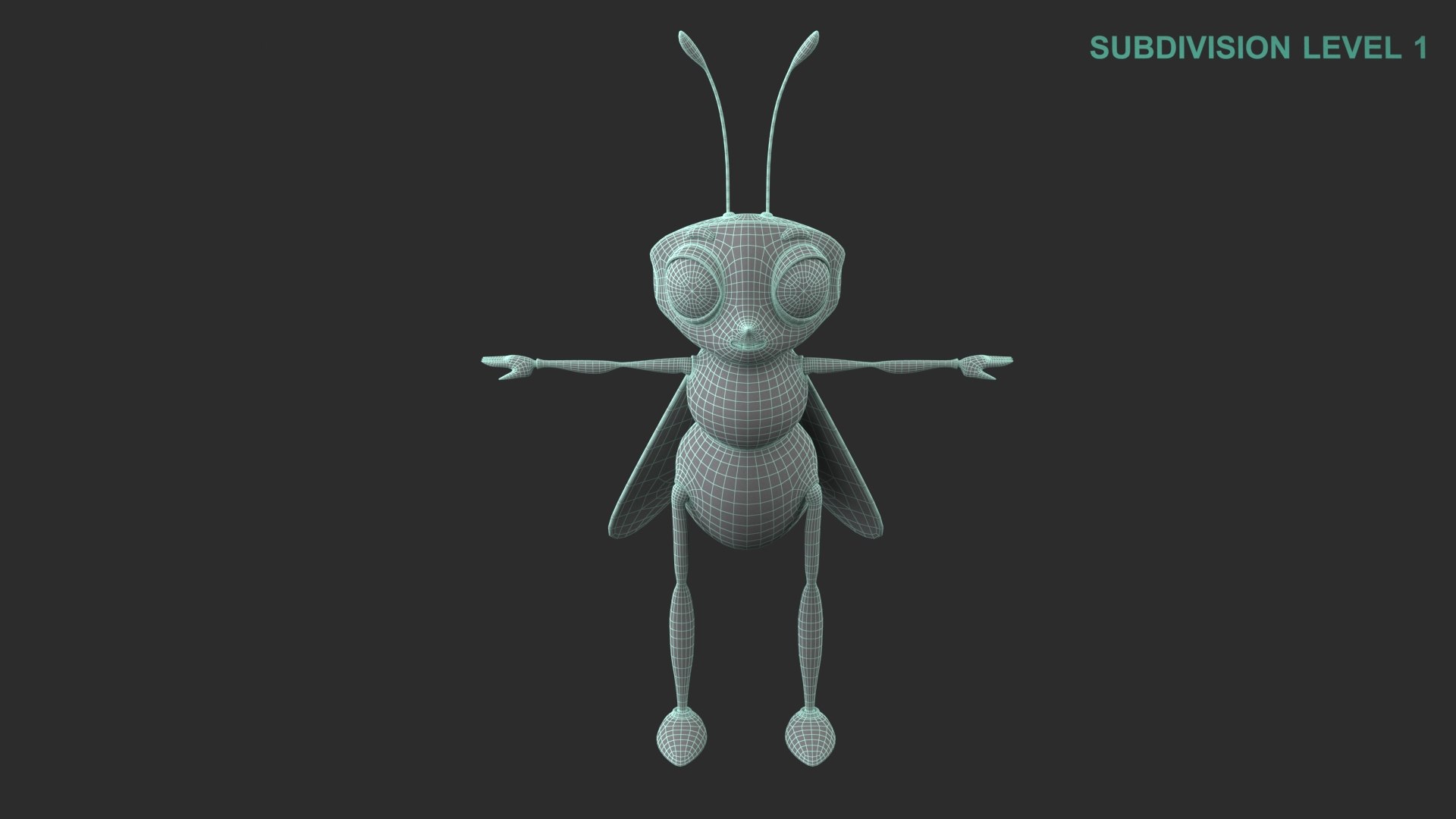 Cartoon Bee Character 3D Model - TurboSquid 2070209