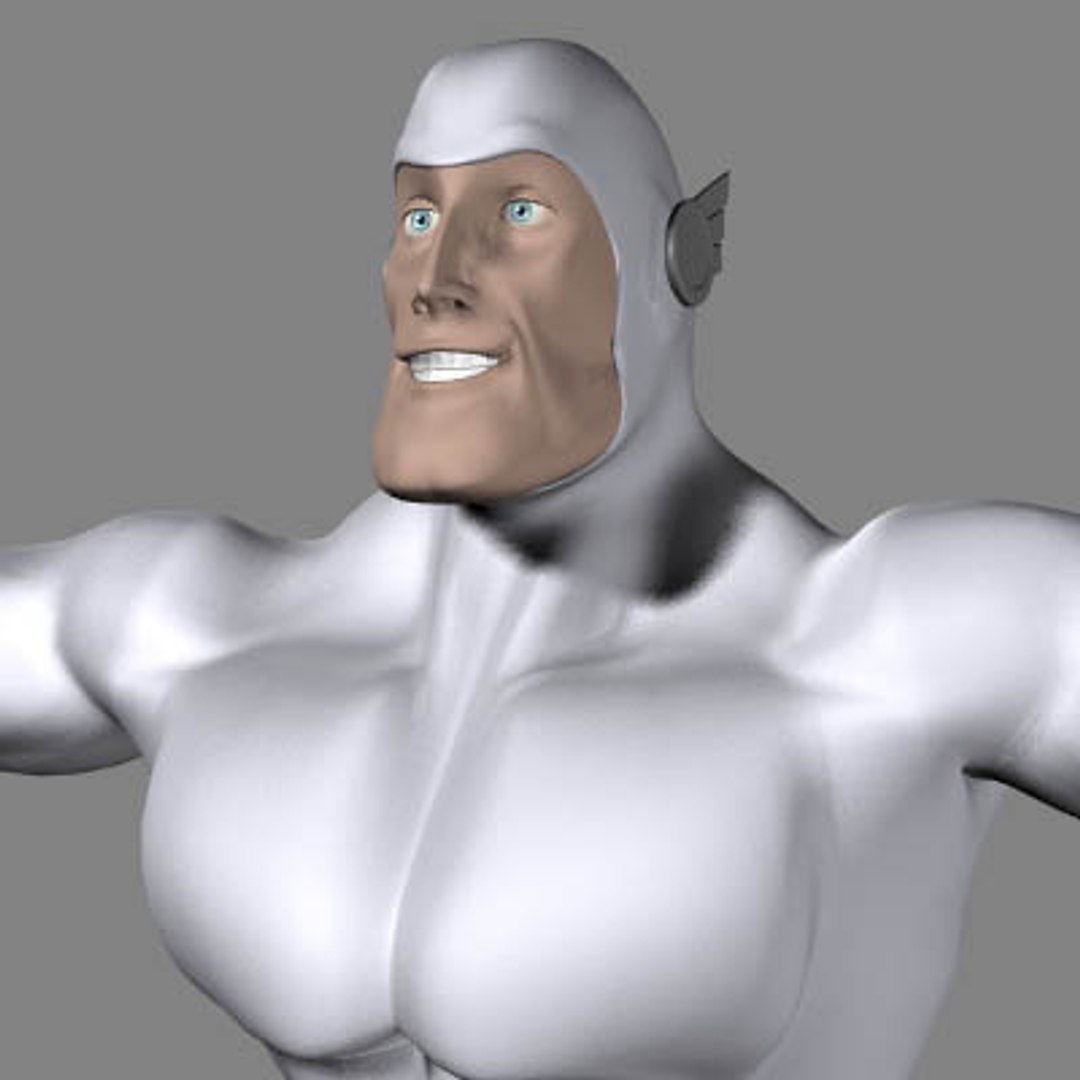 3d Hero Superhero Male Model