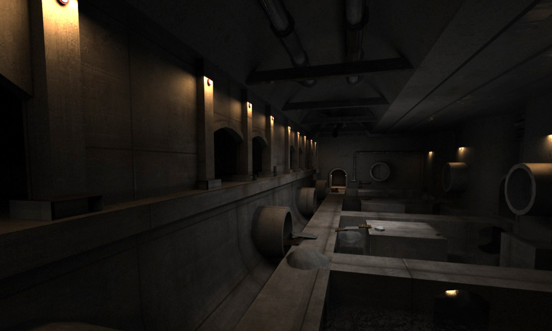 3D Horrible Sewer Scenes Dark - TurboSquid 1581586