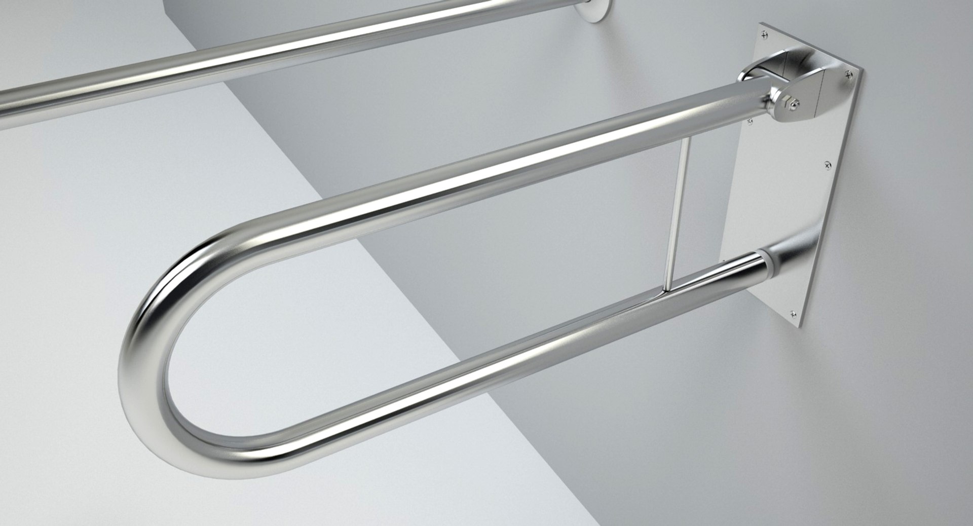 Elderly Disabled Grab Rails 3d 3ds