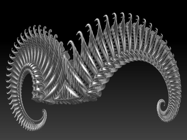 3d model of spiral