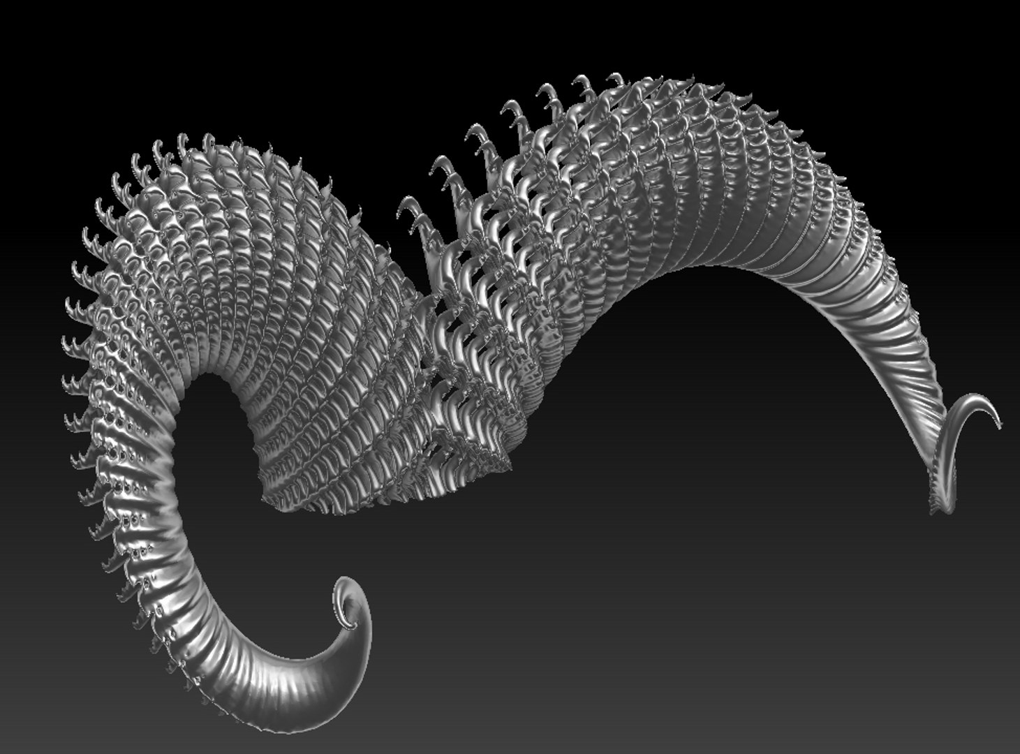 3d Model Of Spiral