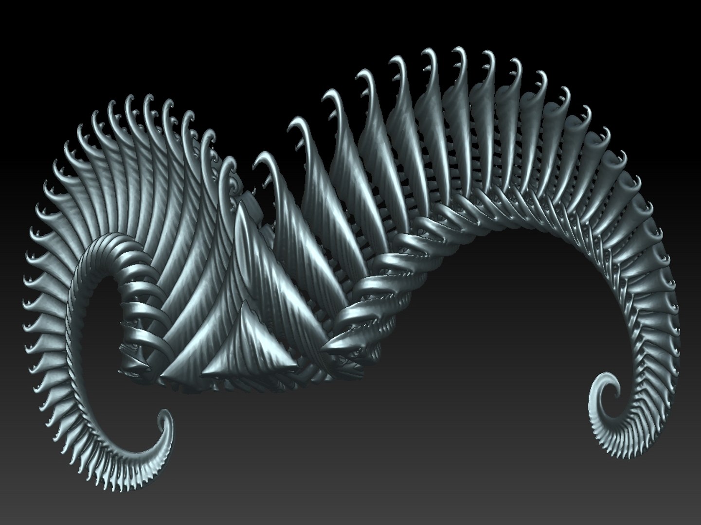 3d Model Of Spiral