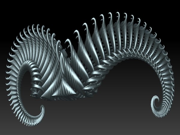 3d model of spiral