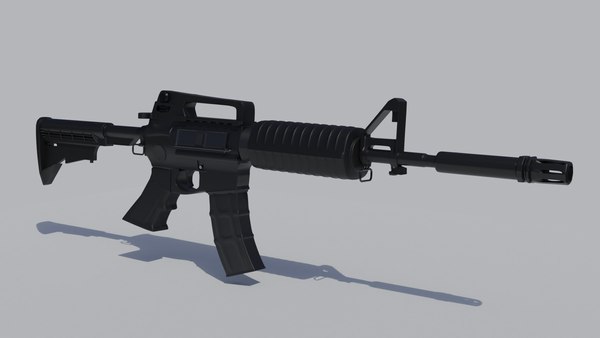 3D m4 carbine rifle weapon - TurboSquid 1525426