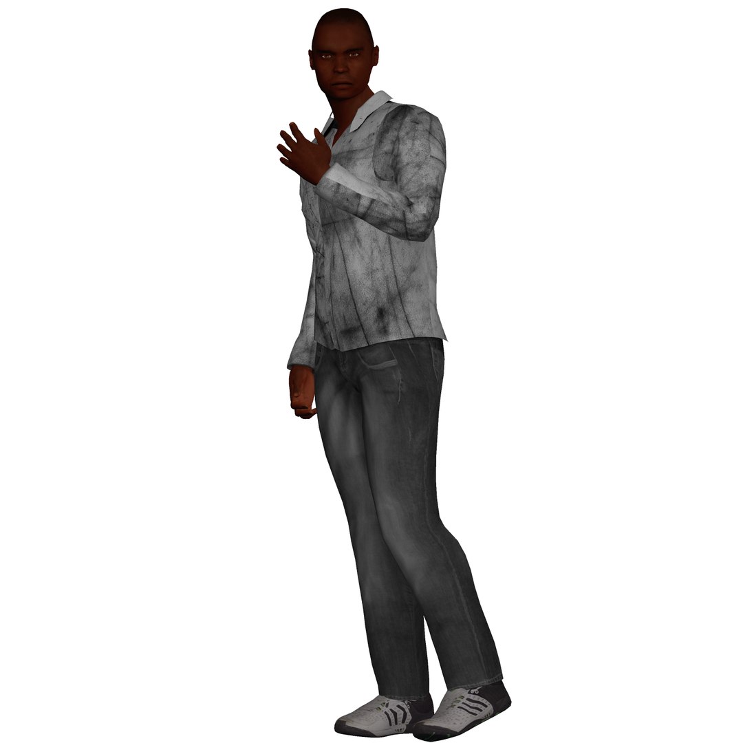 3D Black Man Model - TurboSquid 1599931