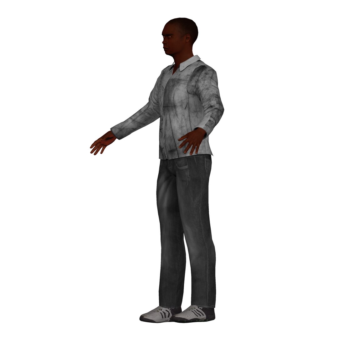 3D Black Man Model - TurboSquid 1599931