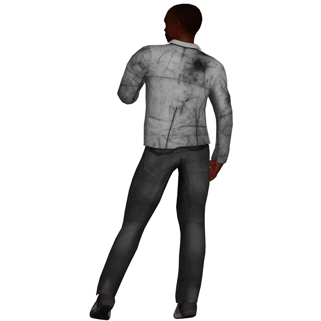 3D Black Man Model - TurboSquid 1599931