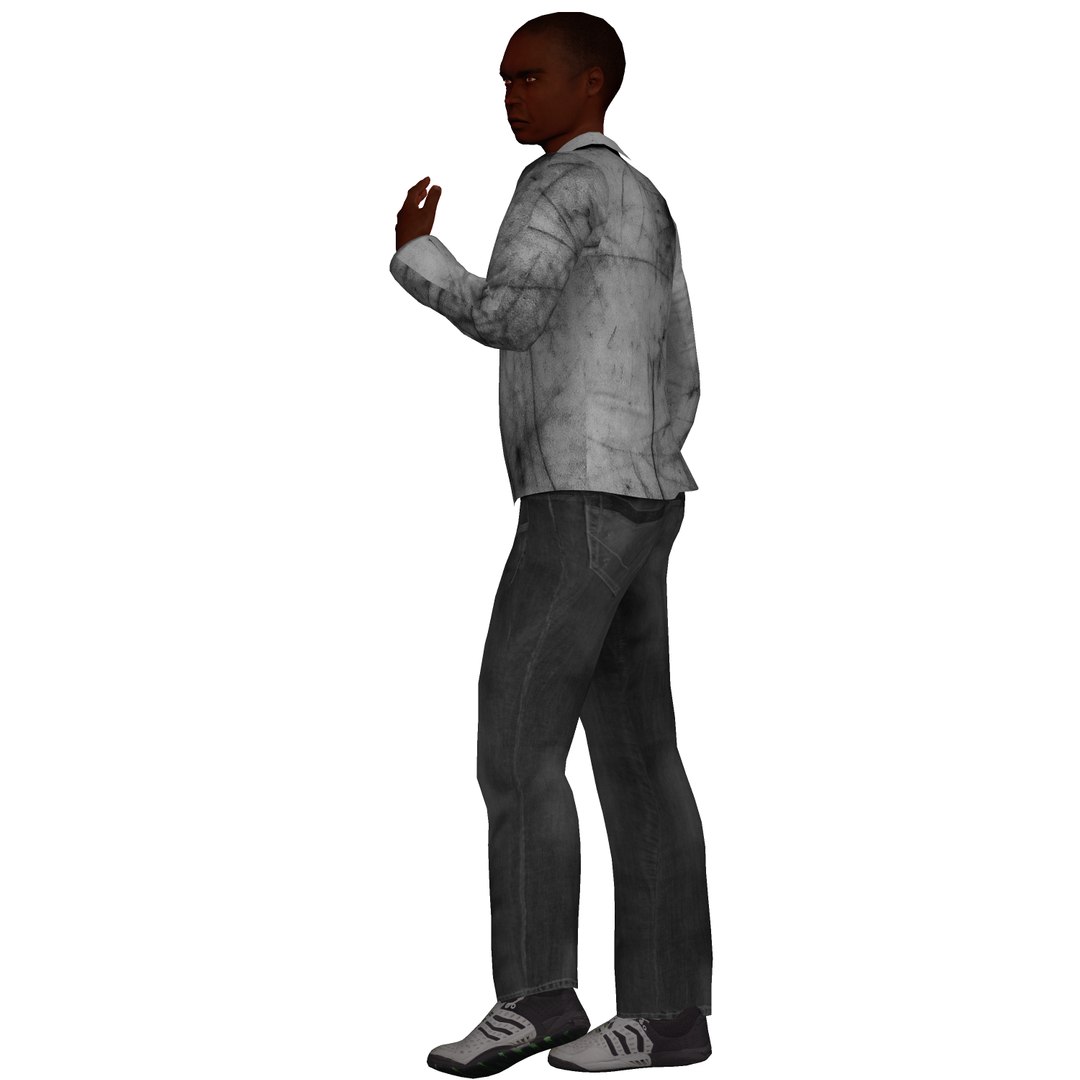 3D Black Man Model - TurboSquid 1599931