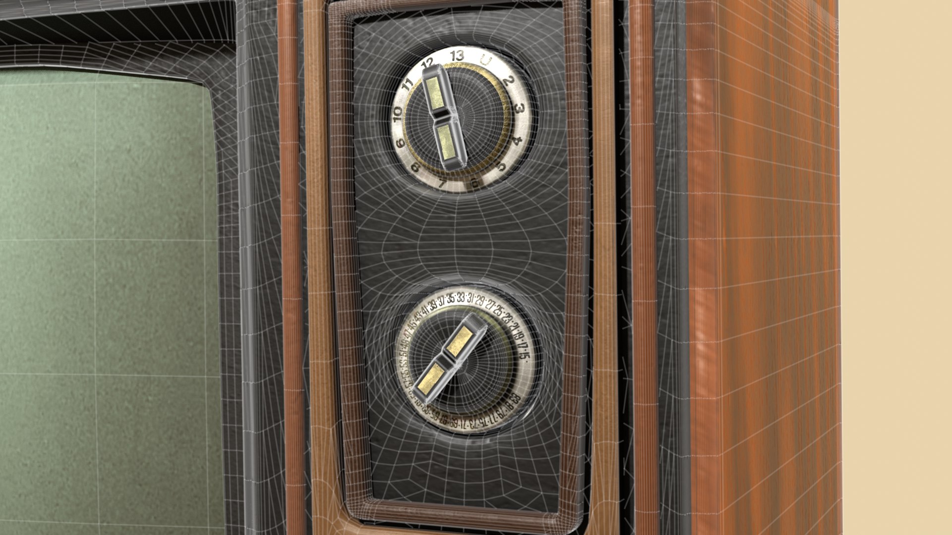 3D Old Vintage Tv - TurboSquid 1860641