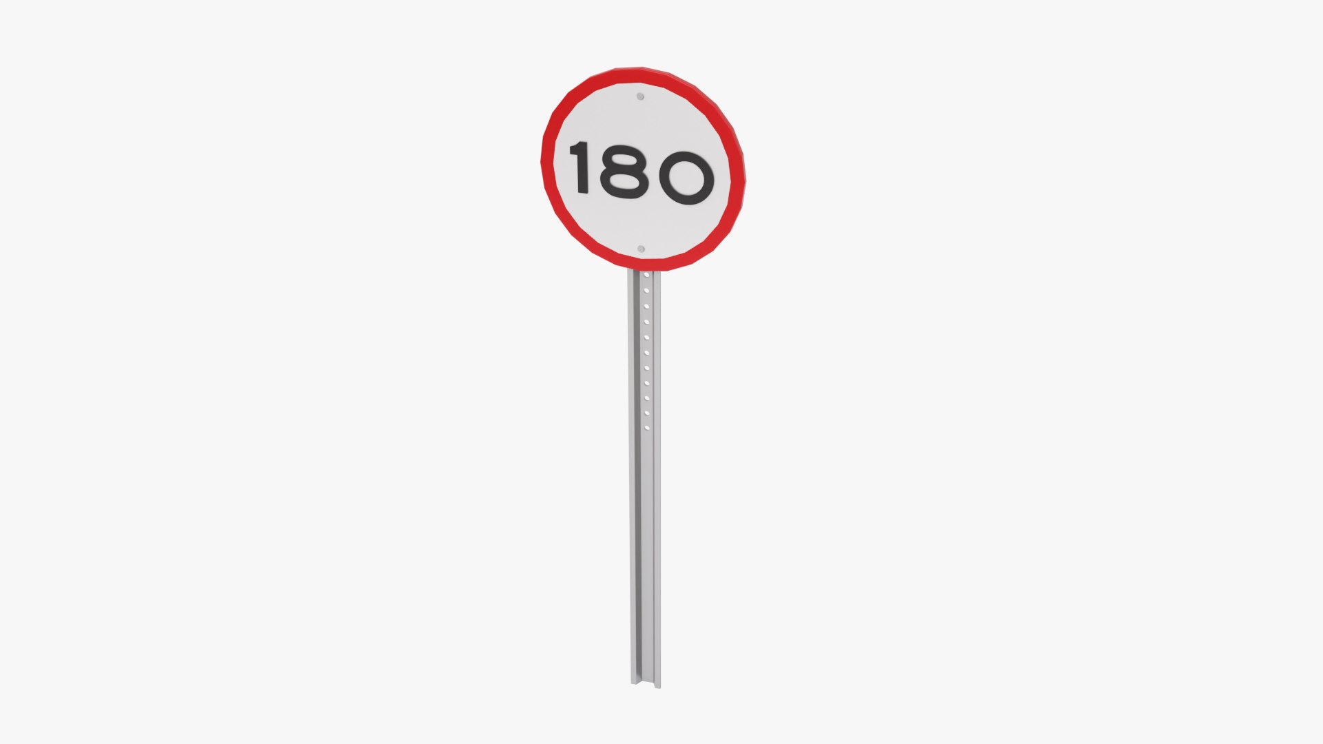 3D Speed Limit Road Sign Vol 2 Model - TurboSquid 2237446