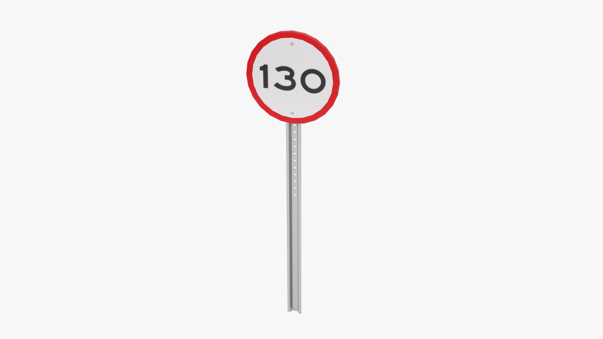 3D Speed Limit Road Sign Vol 2 Model - TurboSquid 2237446