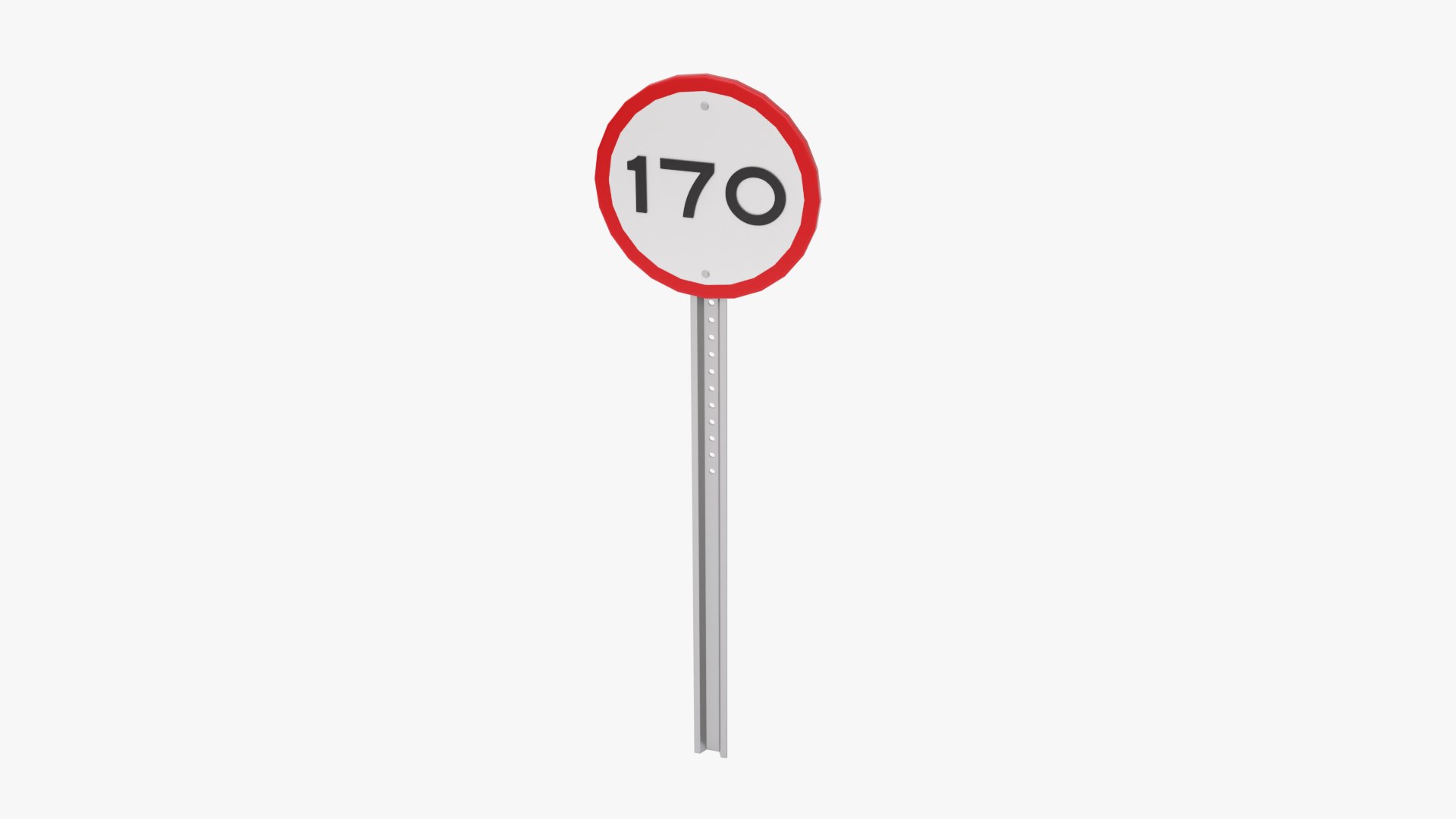 3D Speed Limit Road Sign Vol 2 Model - TurboSquid 2237446