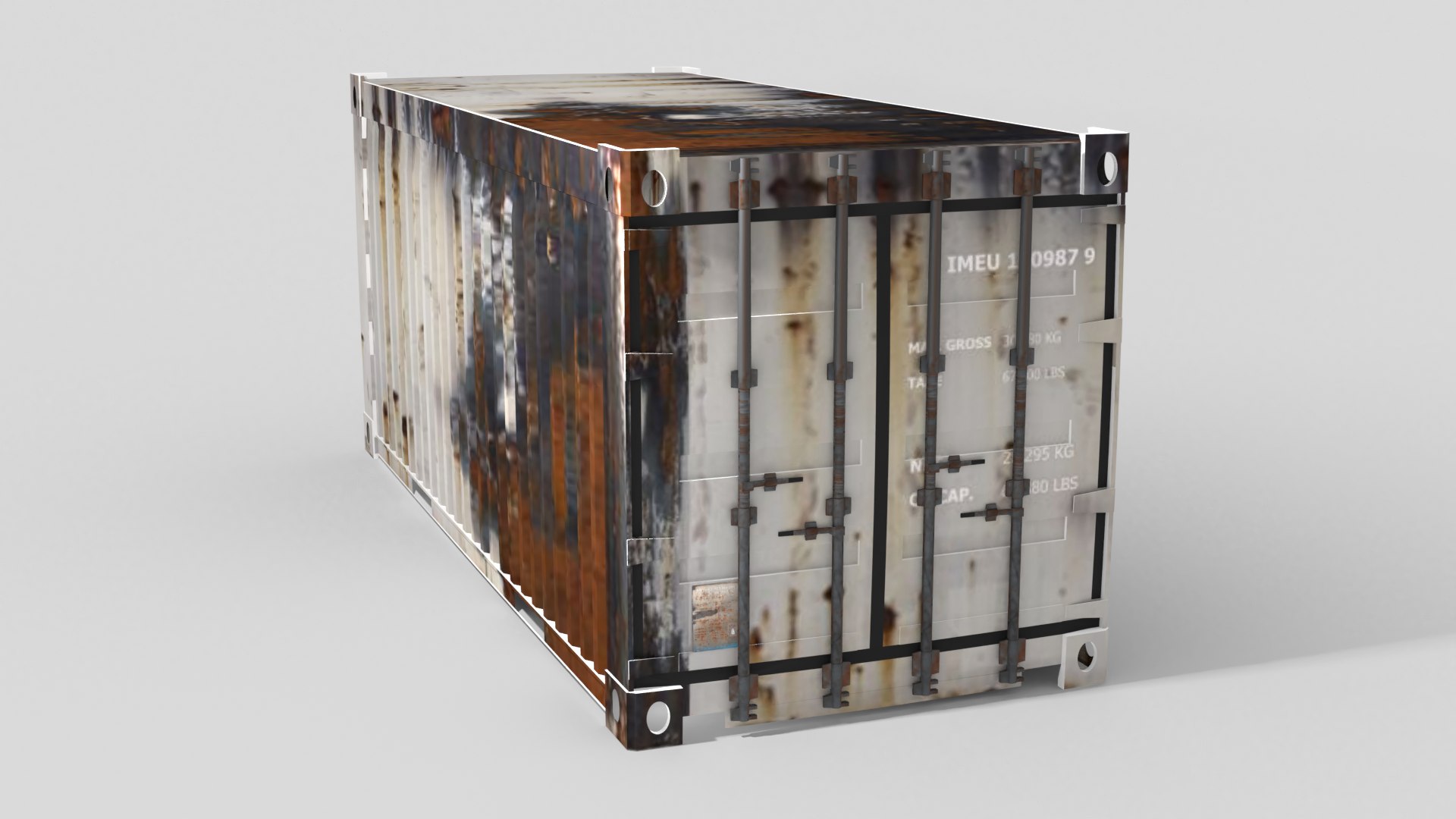 Free Container White 3D Model - TurboSquid 1980814