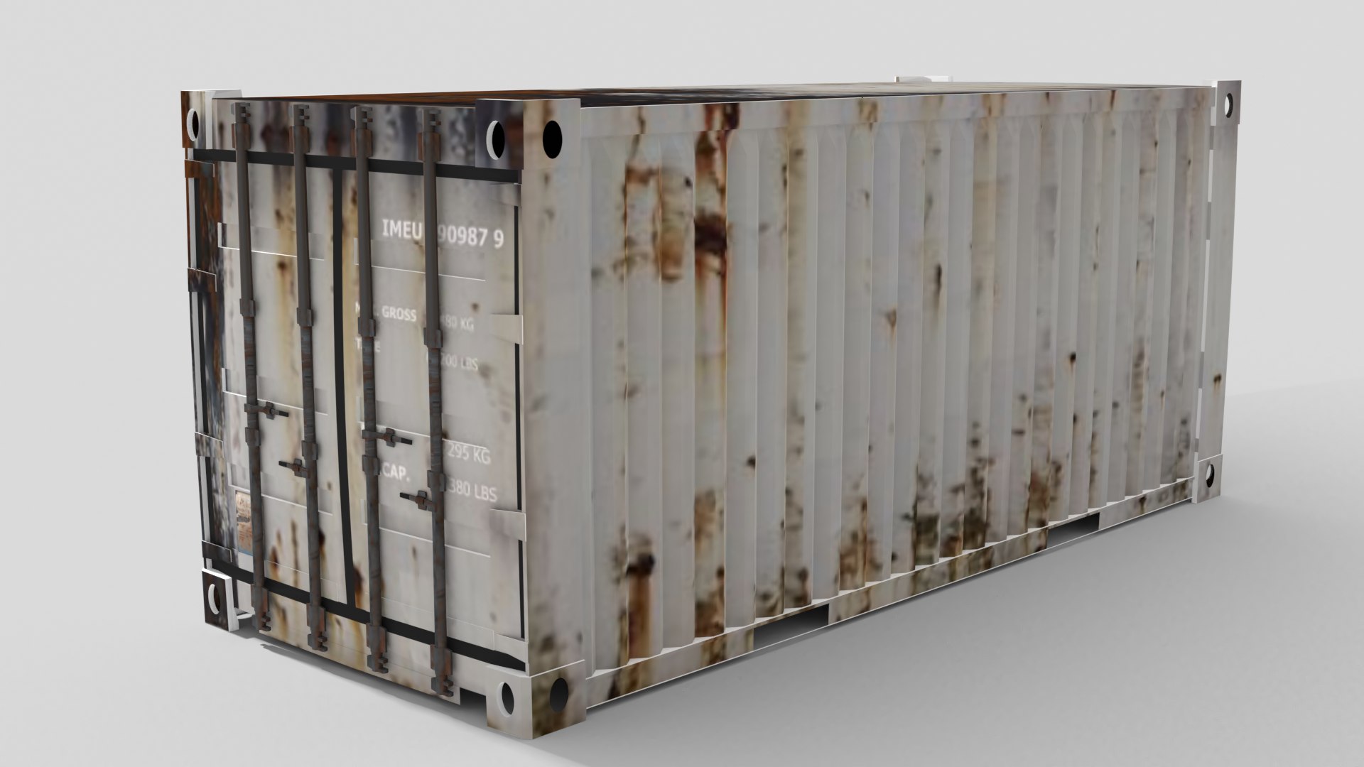 Free Container White 3D Model - TurboSquid 1980814