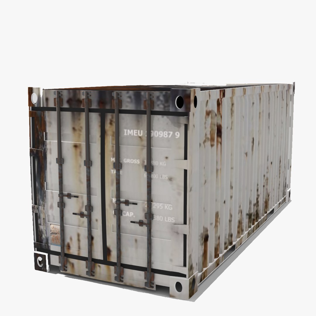 Free Container white 3D model - TurboSquid 1980814