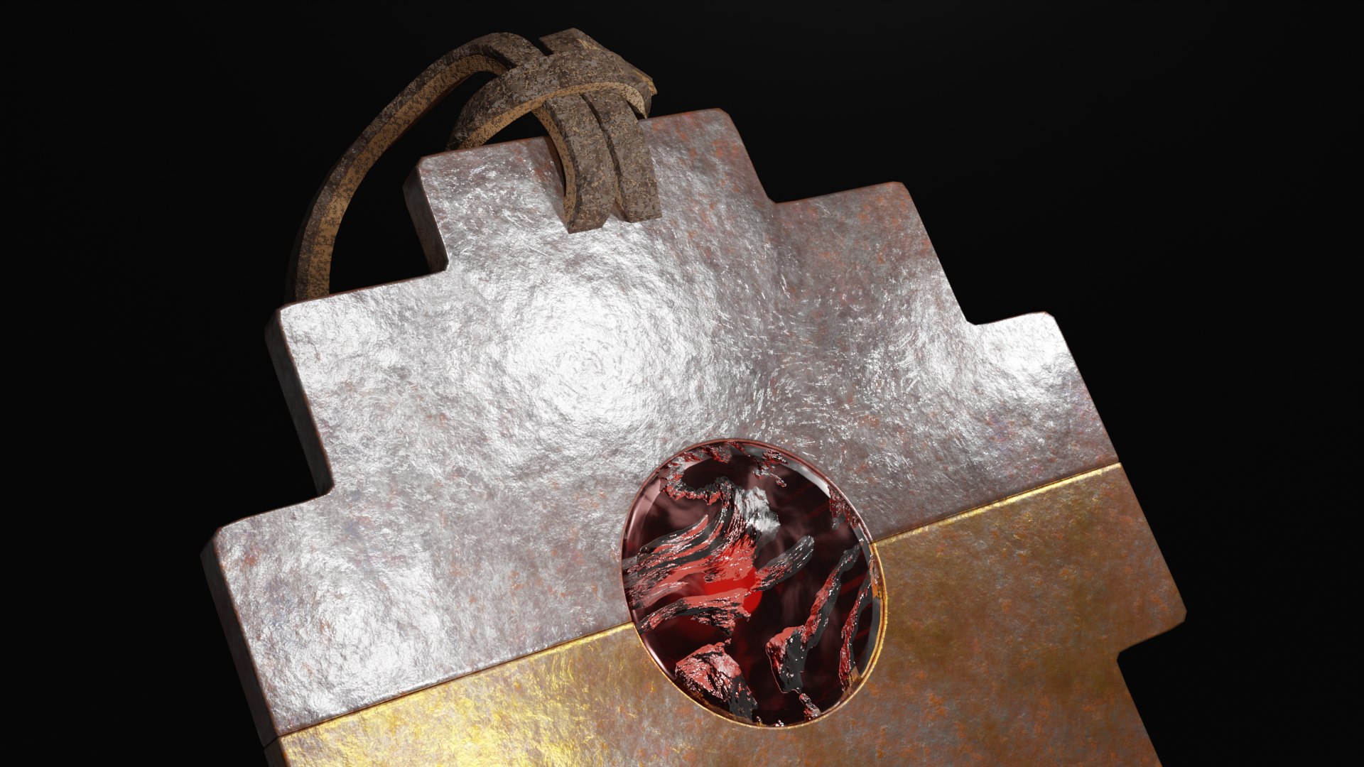 Old Inca Chakana Necklace 3D model - TurboSquid 2004866