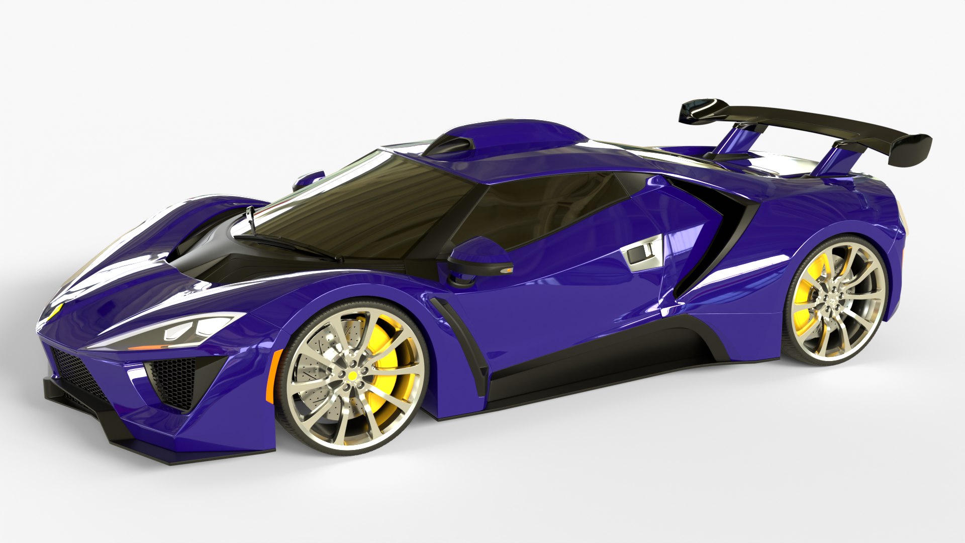 Generic Super Sports Car Model - TurboSquid 2347629