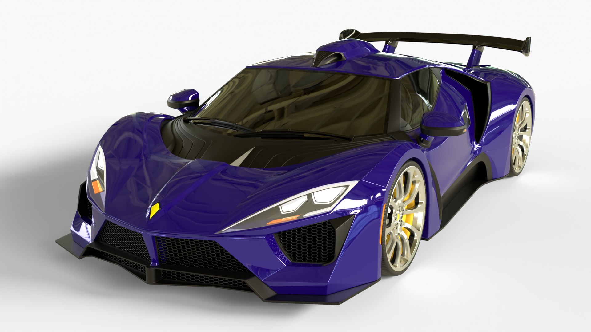 Generic Super Sports Car Model - TurboSquid 2347629