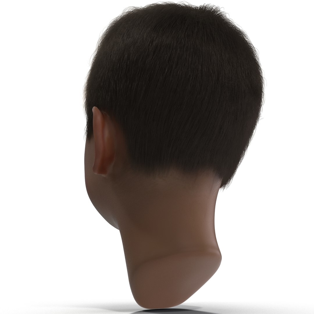 3d model of boy head version 2
