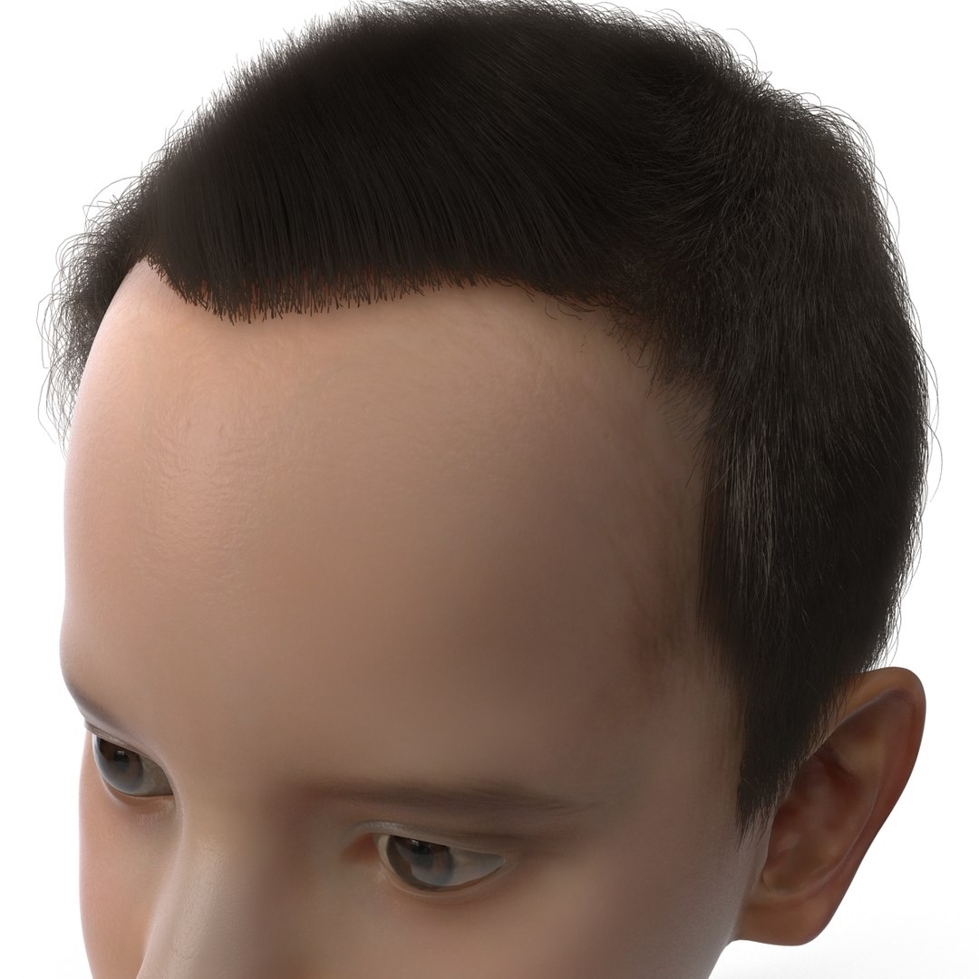 3d model of boy head version 2