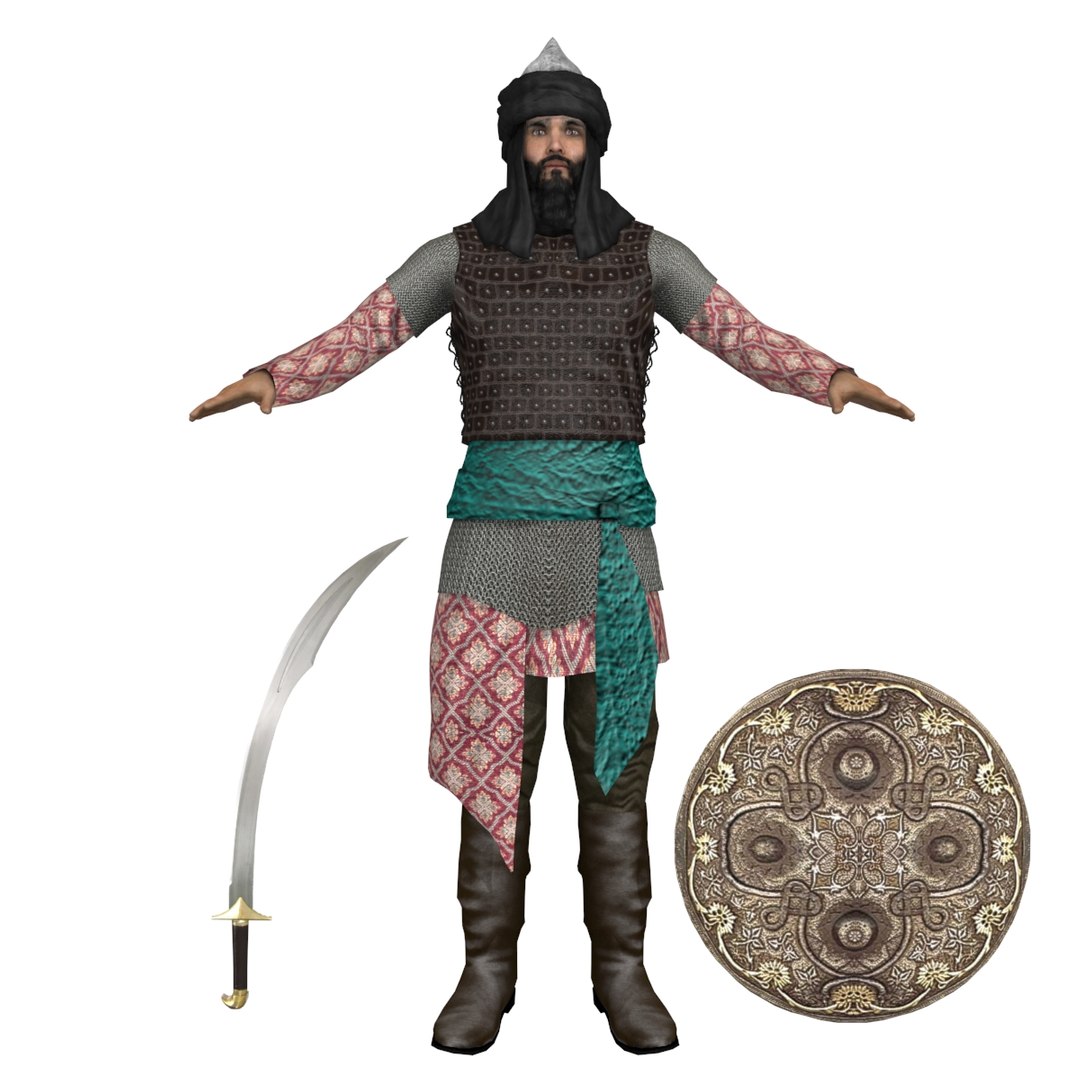 Saracen Warrior Man 3D - TurboSquid 1261279