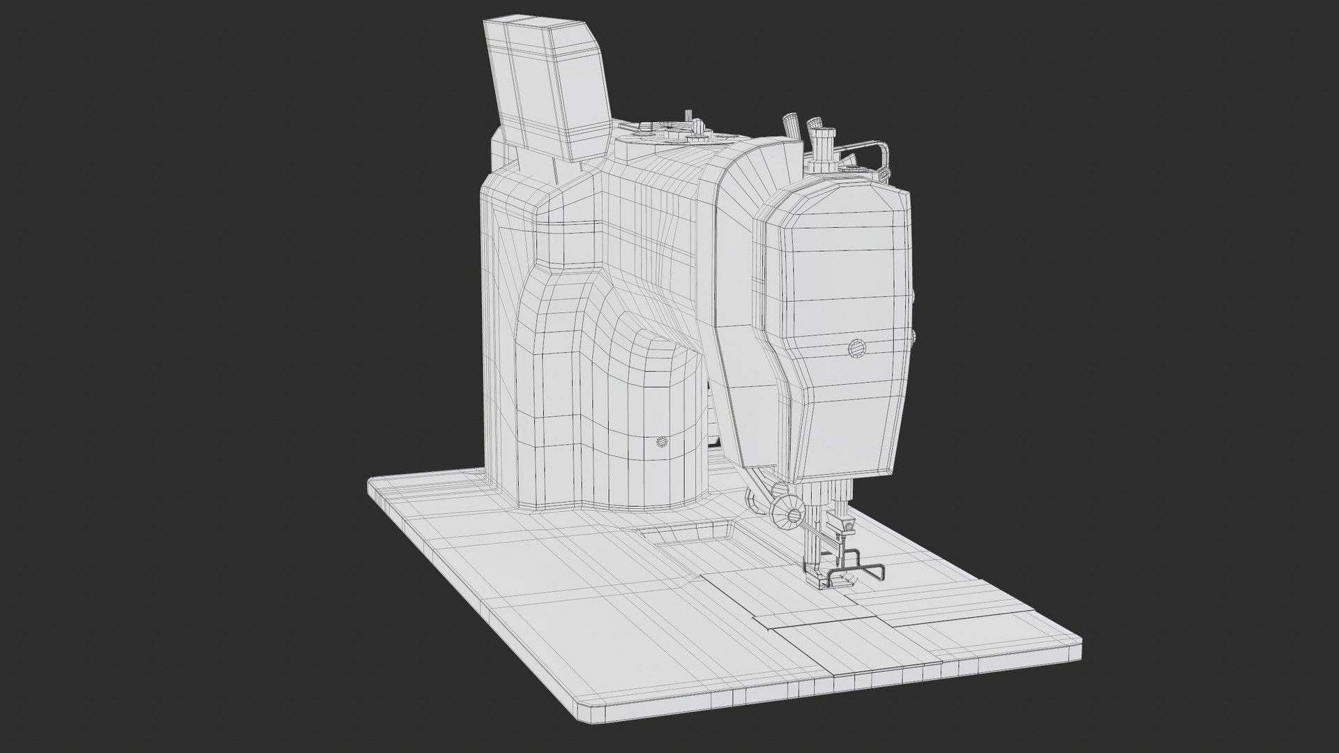 Sewing Machine Brother PBR 3D Model - TurboSquid 1846900