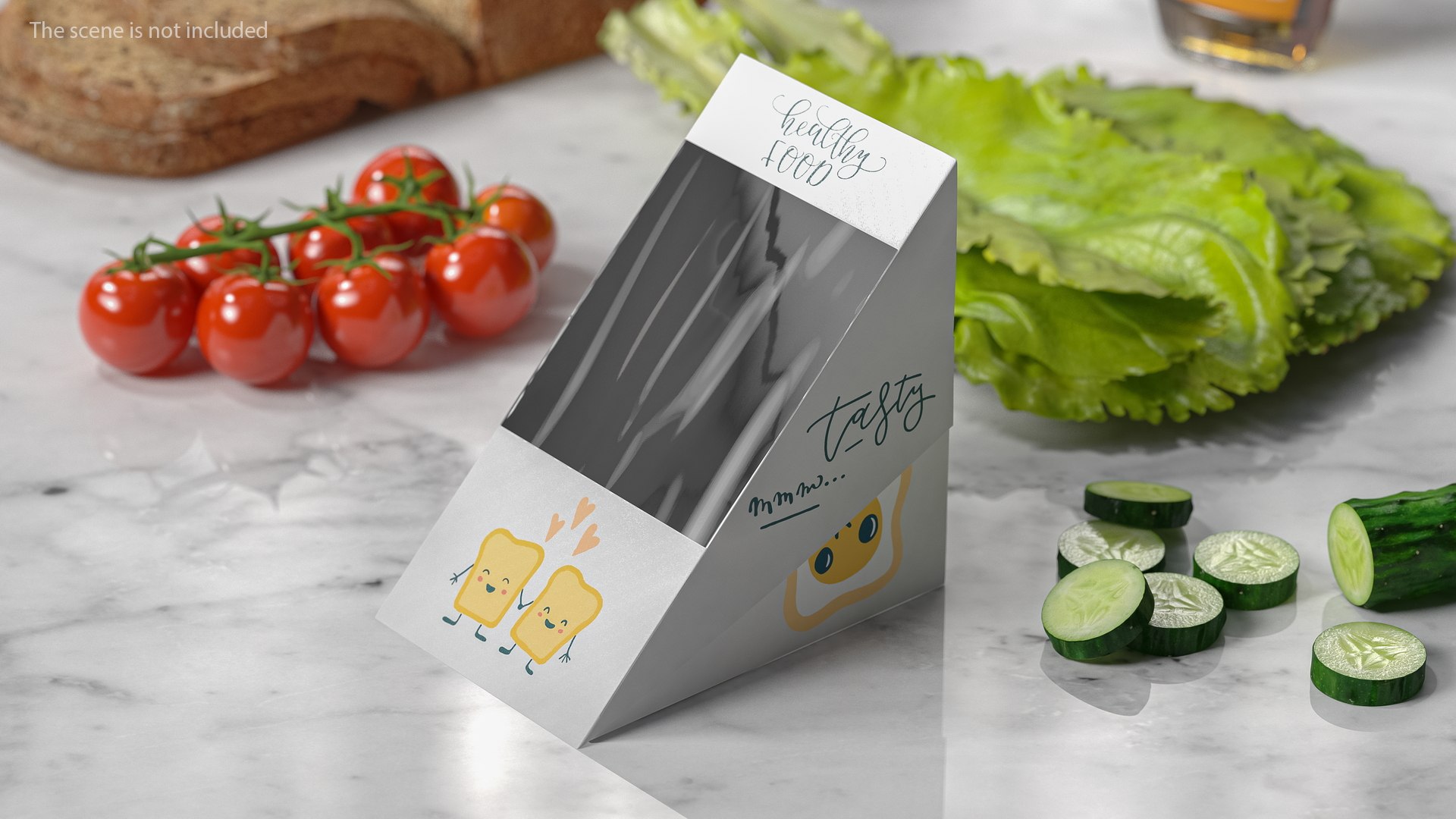 3D Large Design Sandwich Box Model - TurboSquid 2018641