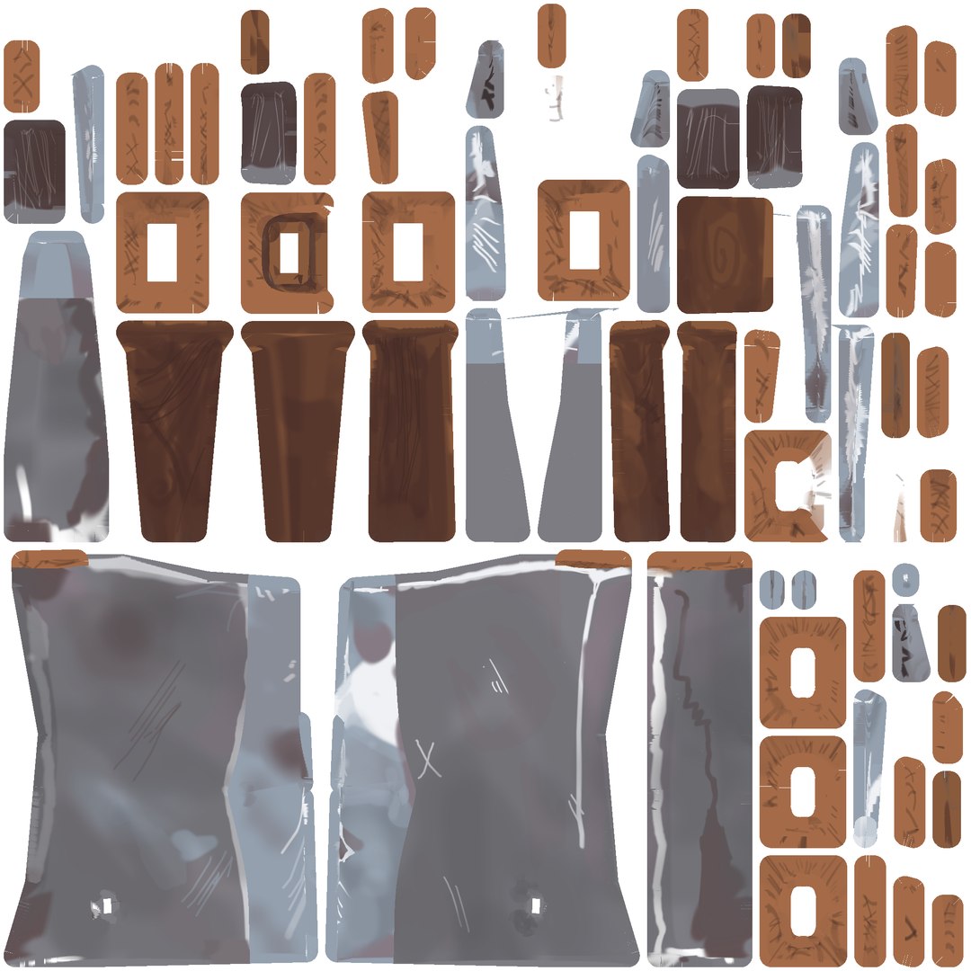 3D Butcher Knife Low Poly Model - TurboSquid 2375665