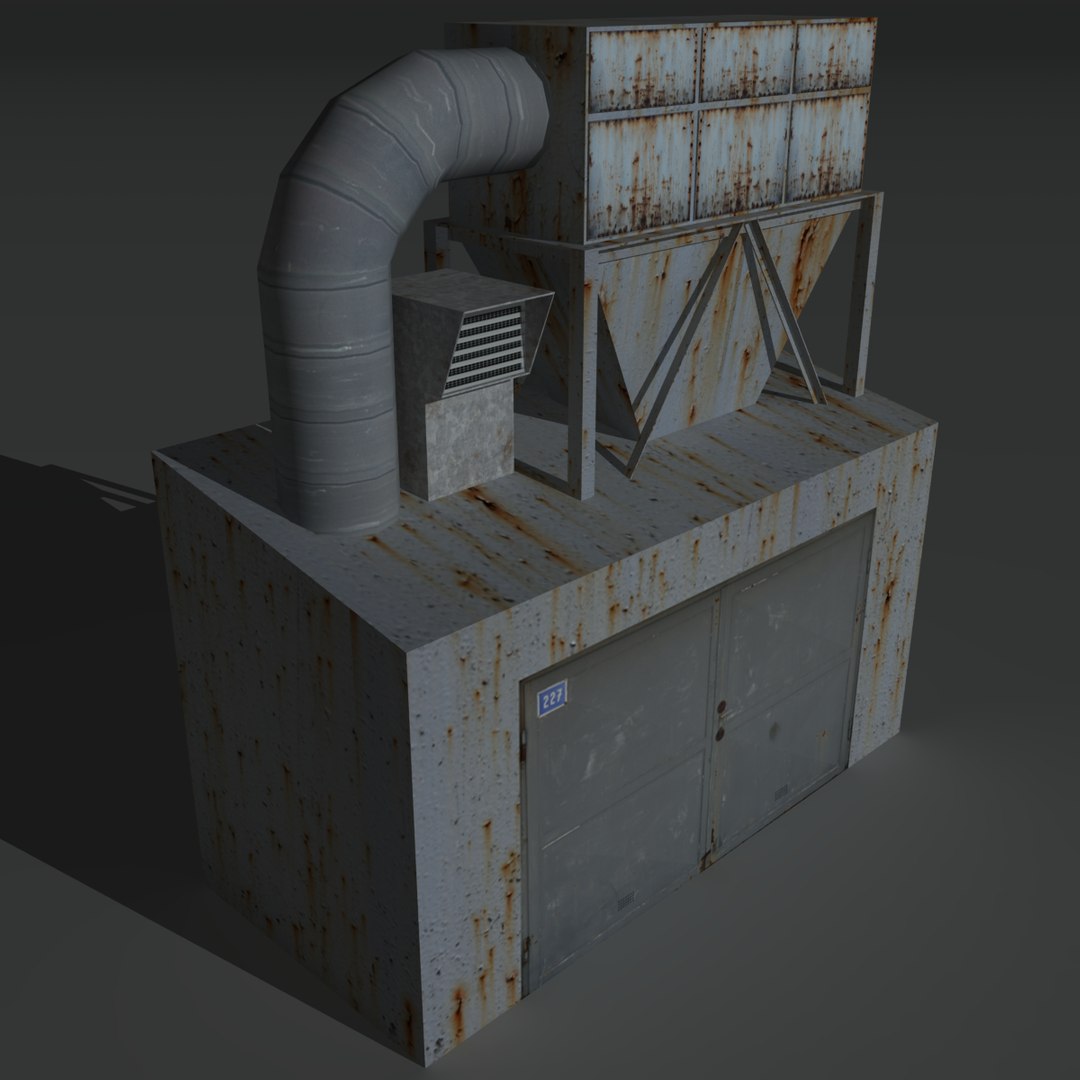 Industrial Extractor 3d Obj