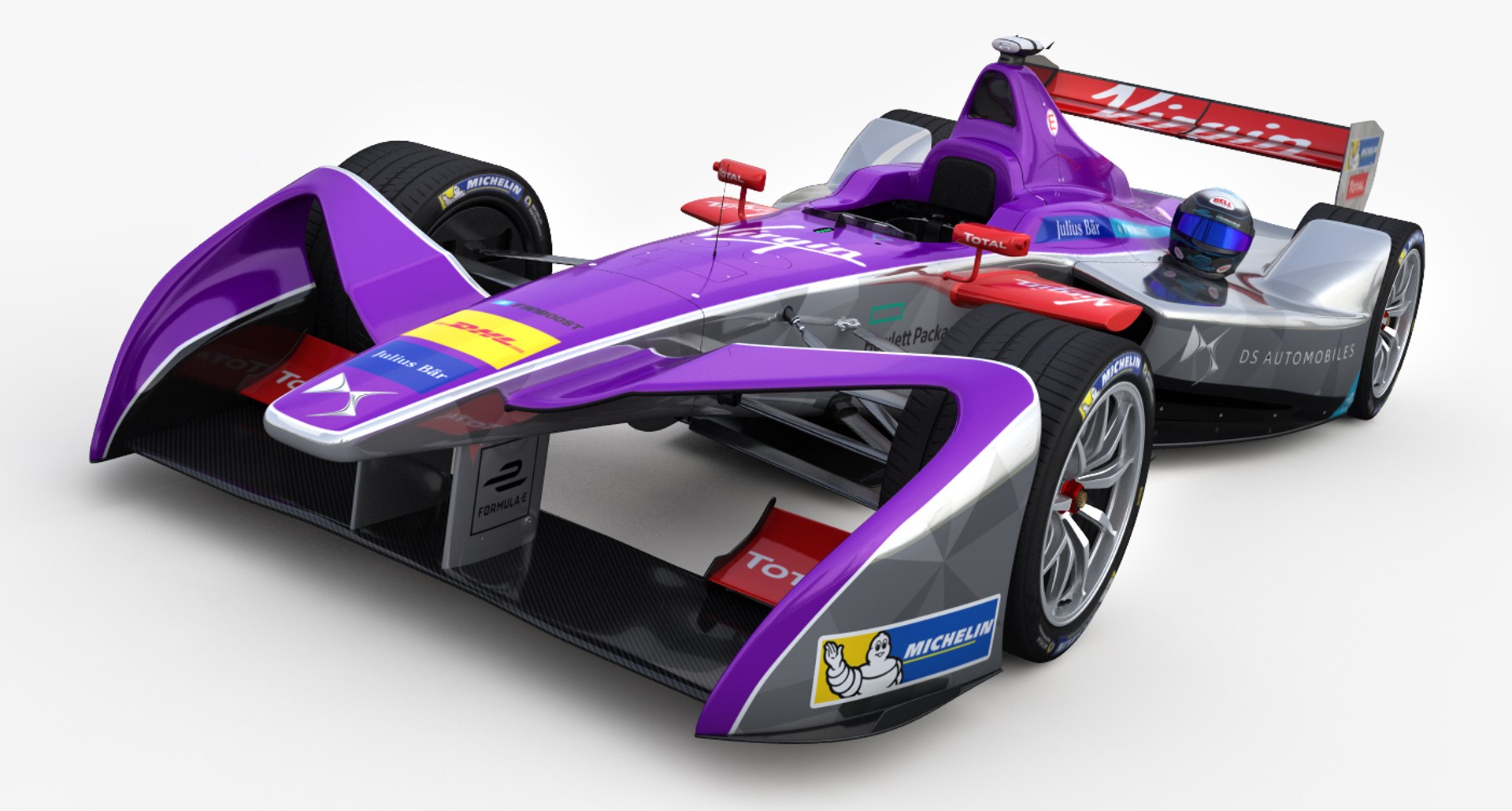 3D Formula E Ds Virgin Model - TurboSquid 1230131