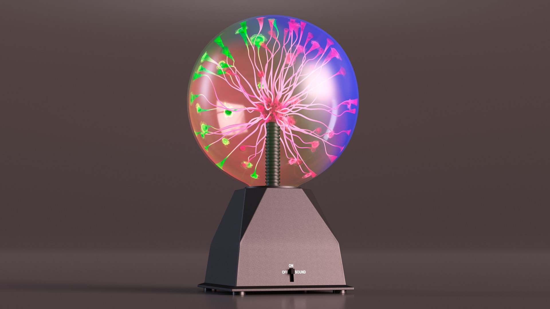 Plasma Ball Table Lamp Colored 3D - TurboSquid 2163459