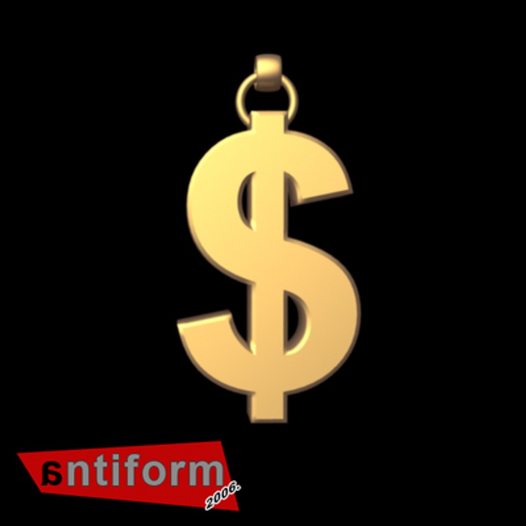 Dollar Sign 3d Model