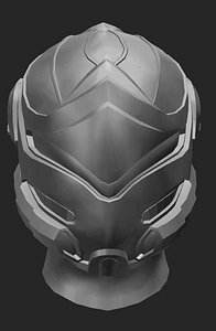 helmet sci fi 3d obj