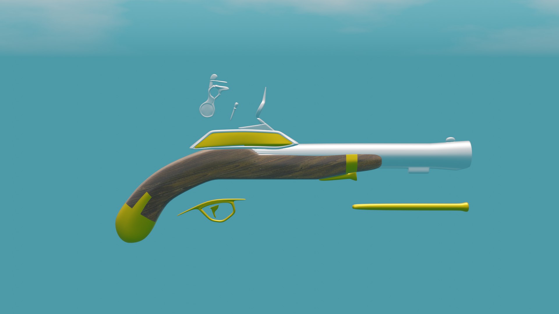 3D Flintlock Flint Lock Model - TurboSquid 1559718
