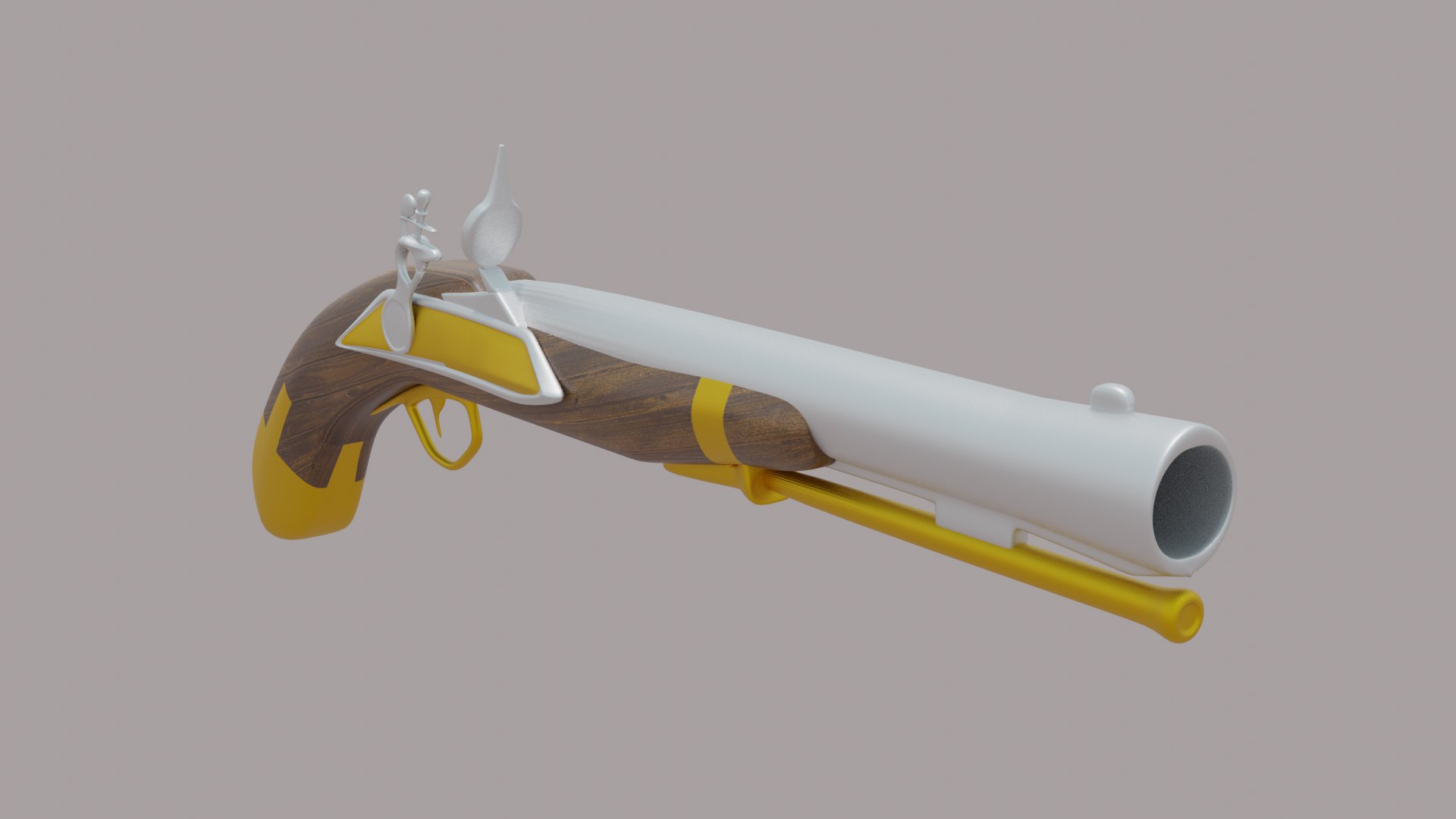 3D Flintlock Flint Lock Model - TurboSquid 1559718