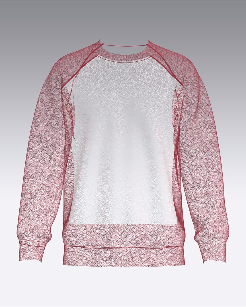 Mens Sweatshirt-Script Slogan Lettering 3D - TurboSquid 2080083