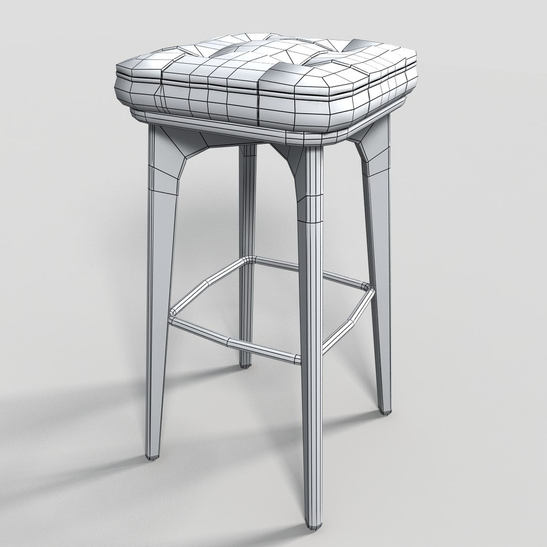 3d Model Bar Stool
