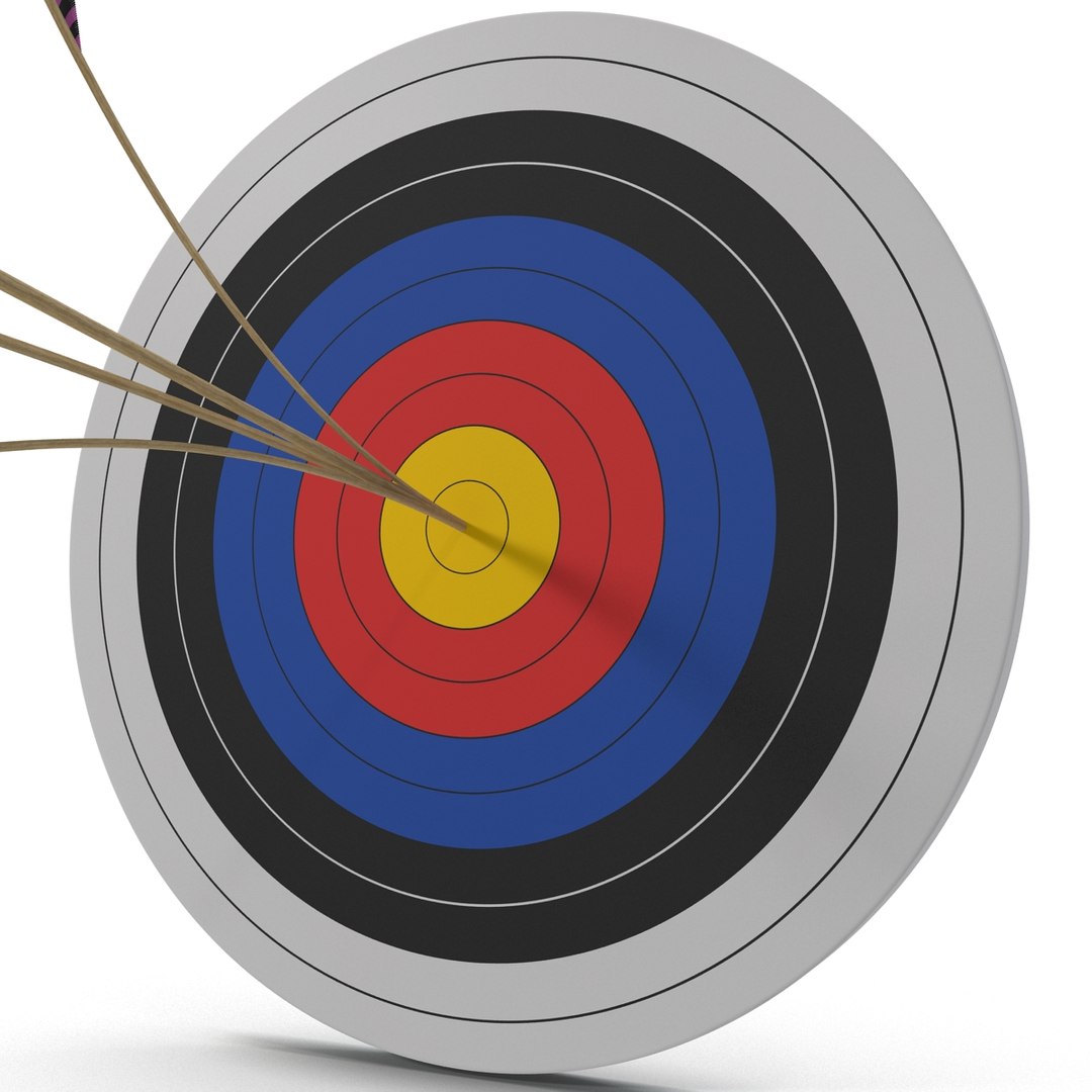 3d Bulls Eye Split Arrow