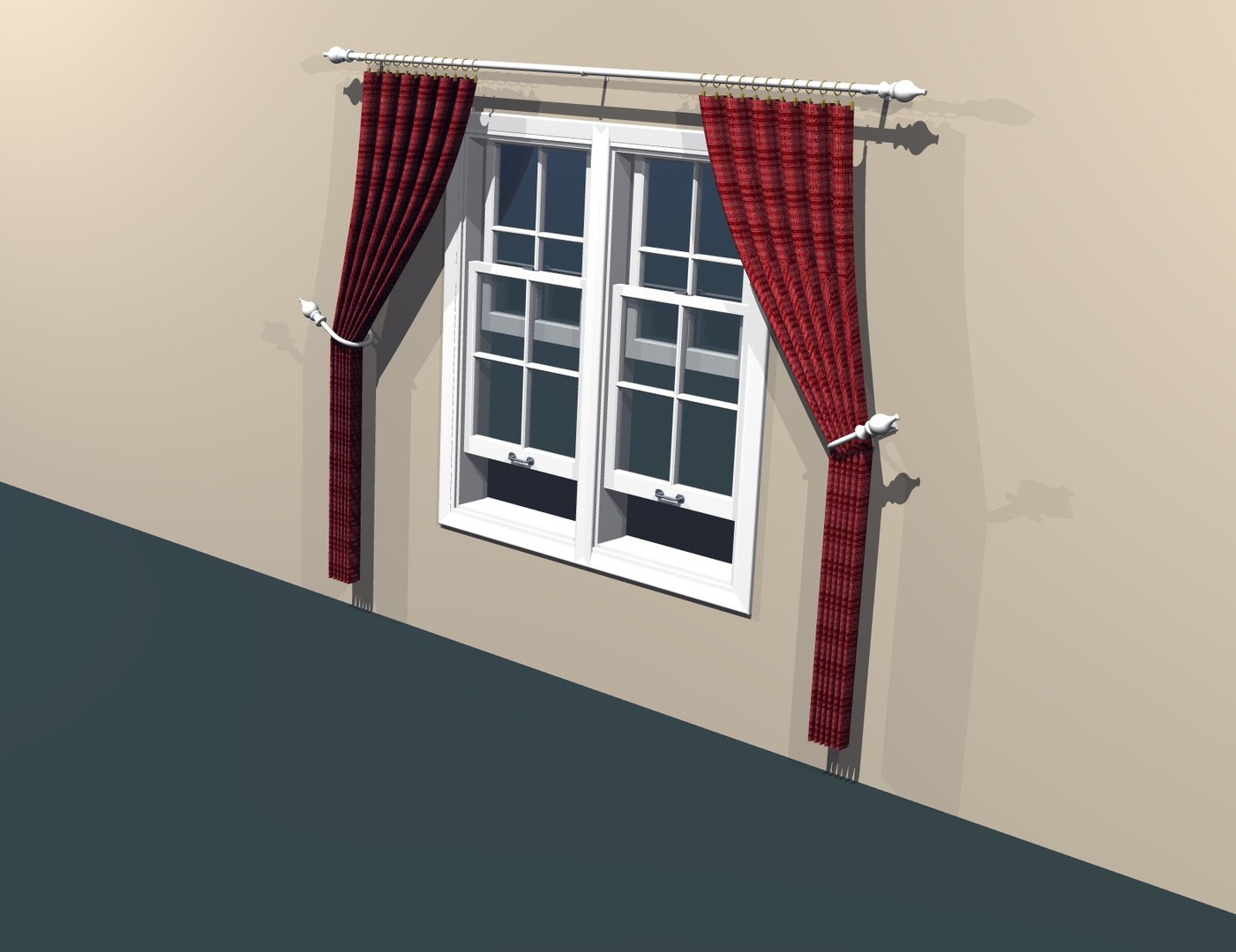 Curtains Door Window 3d Lwo